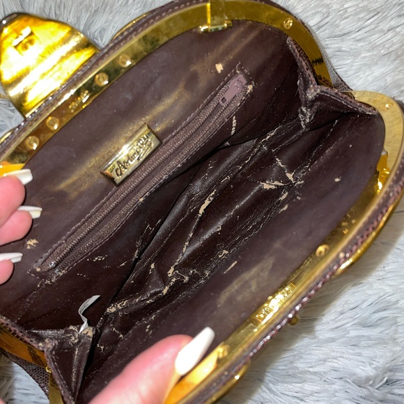 Ashneil | Bags | Ashneil Vintage Clutch Wgold Detail And Crossbody ...